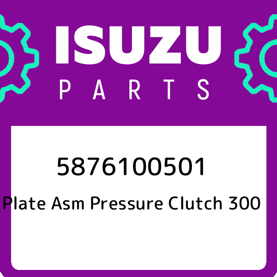 5876100501 Isuzu Plate asm pressure clutch 300 5876100501, New Genuine ...