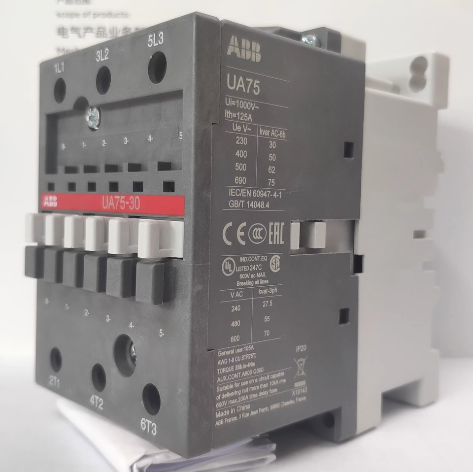 ABB Contactor Switching Capacitor UA75-30-00 24V 110V 220V 380V | eBay