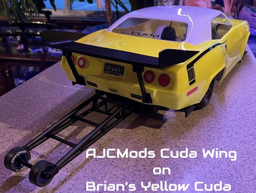 AJC Mods High Downforce Rear Wing for Proline 1972 Plymouth Barracuda ...