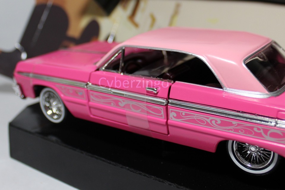 MotorMax 1964 Chevrolet Impala Lowrider Pink 1:24 Diecast Model NEW IN ...