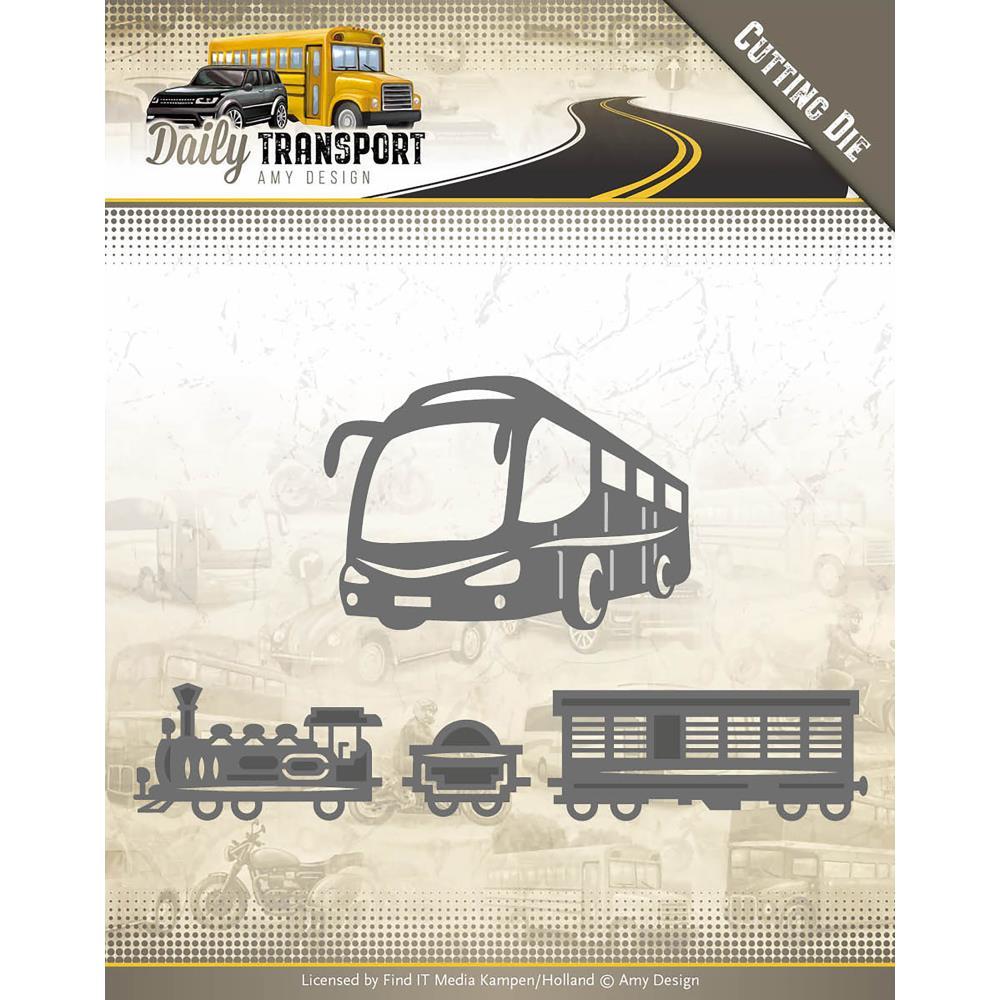 TRANSPORT Bus & Train Die Cutting Die Find It Trading Amy Design ...