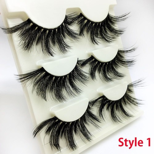 Dramatic 25mm Lashes 3D Soft Mink Hair False Eyelashes Eye Lashes ...