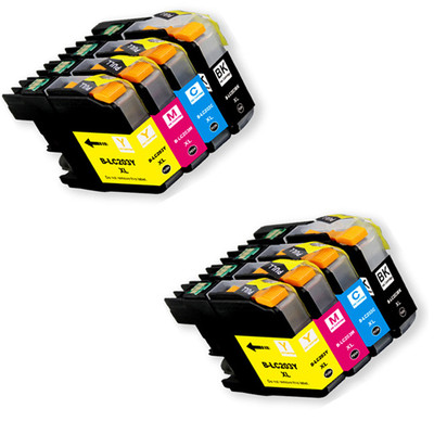 8PK New Replacement Ink Set fits Brother LC201 MFC J460DW J480DW J485DW ...
