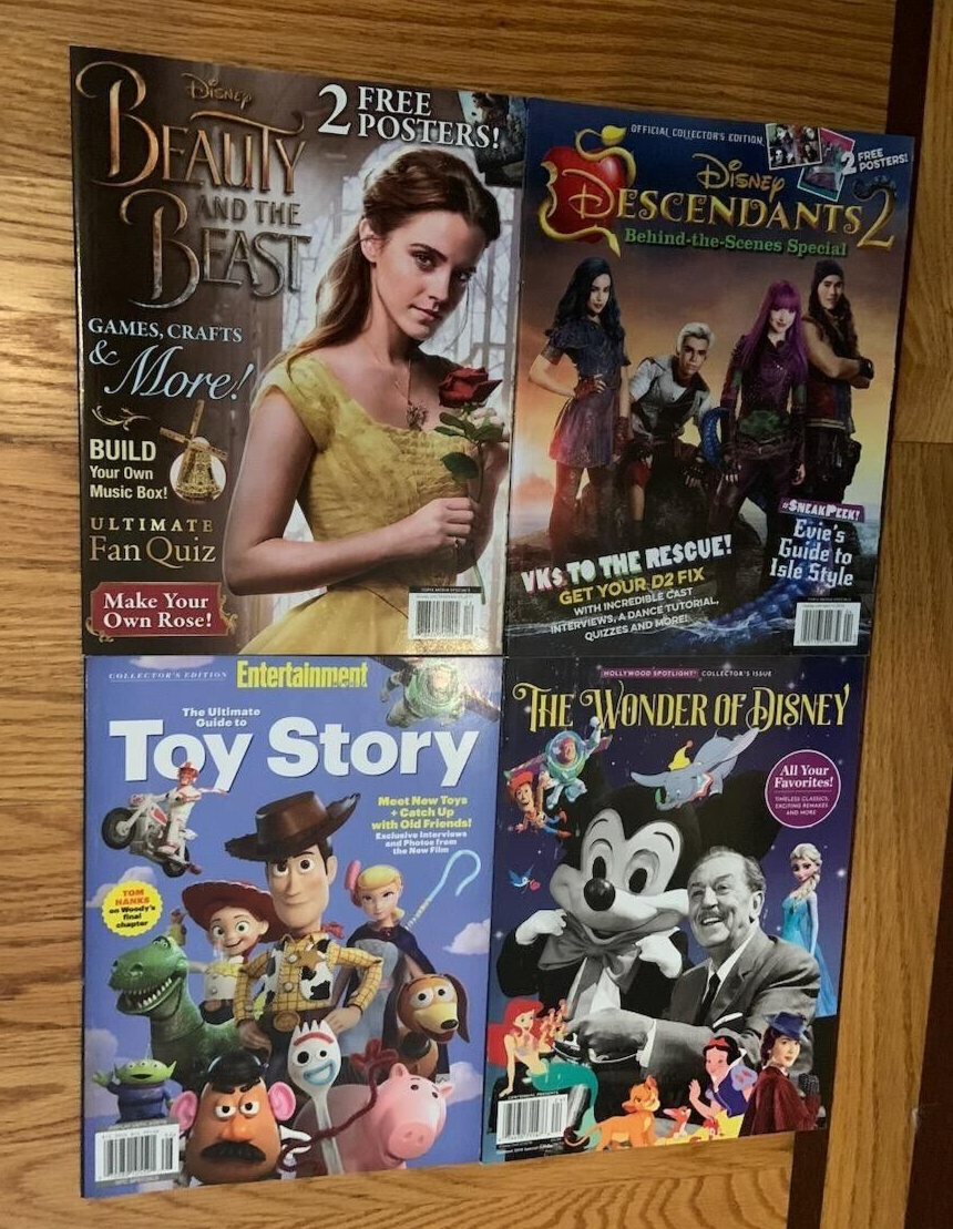 LN Lot of 4 Disney Special Edition Beauty & The Beast Toy Story ...