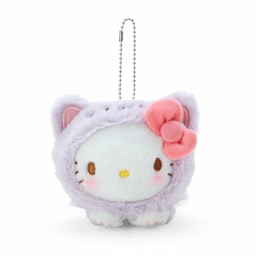Sanrio japan I love cat neko plush keychain 2024 hello Kitty purple | eBay