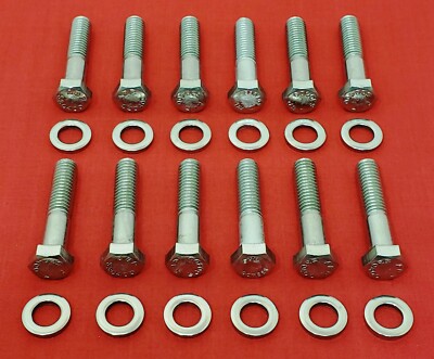 AMC V8 STOCK EXHAUST MANIFOLD BOLTS KIT STAINLESS STEEL 290 304 343 360 ...