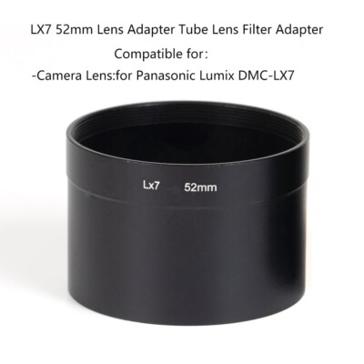 LX7 52mm Lens Adapter Tube | 52mm Lens Filter Adapter | For Panasonic ...