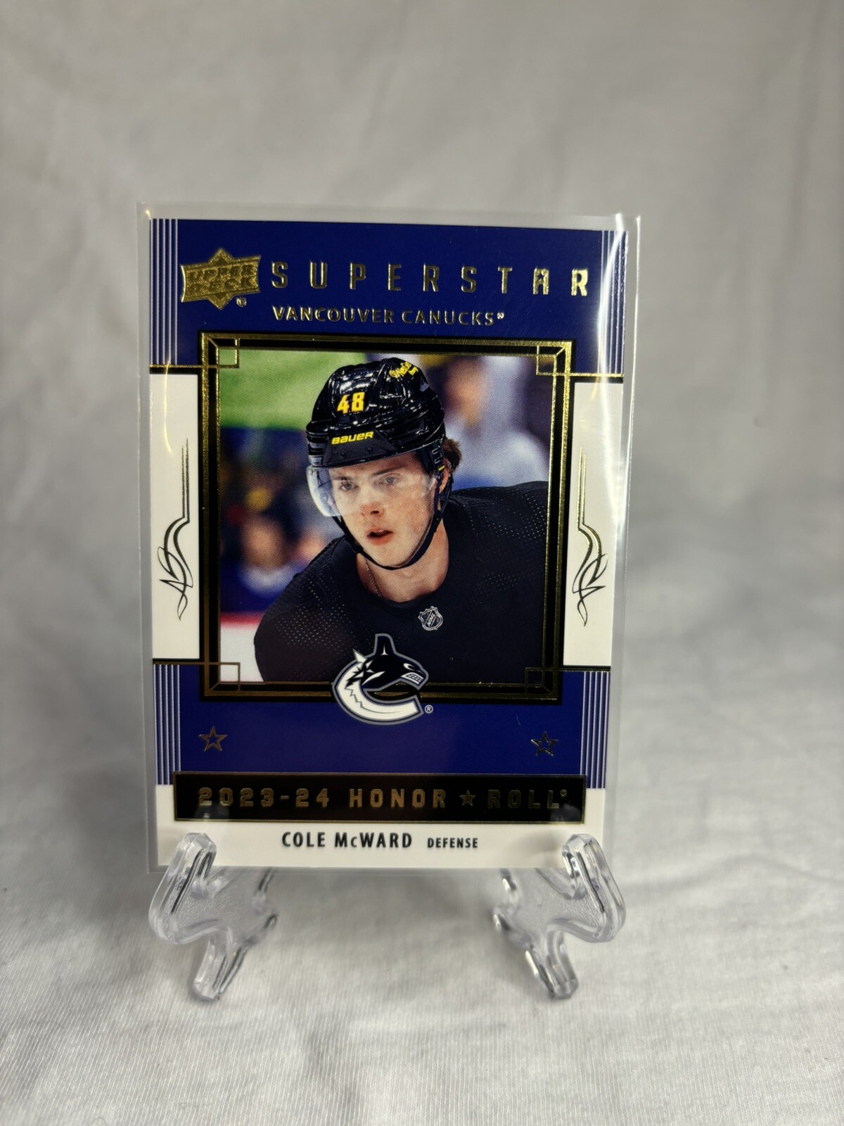 2023-24 Upper Deck Series 2 Honor Roll Cole McWard #HR70 Vancouver ...