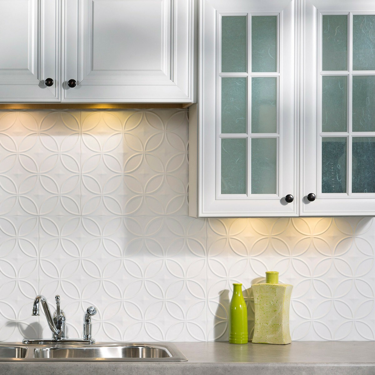 Fasade Backsplash Trim Fasade 923 01 J Trim, 18 In L, PVC, Matte,