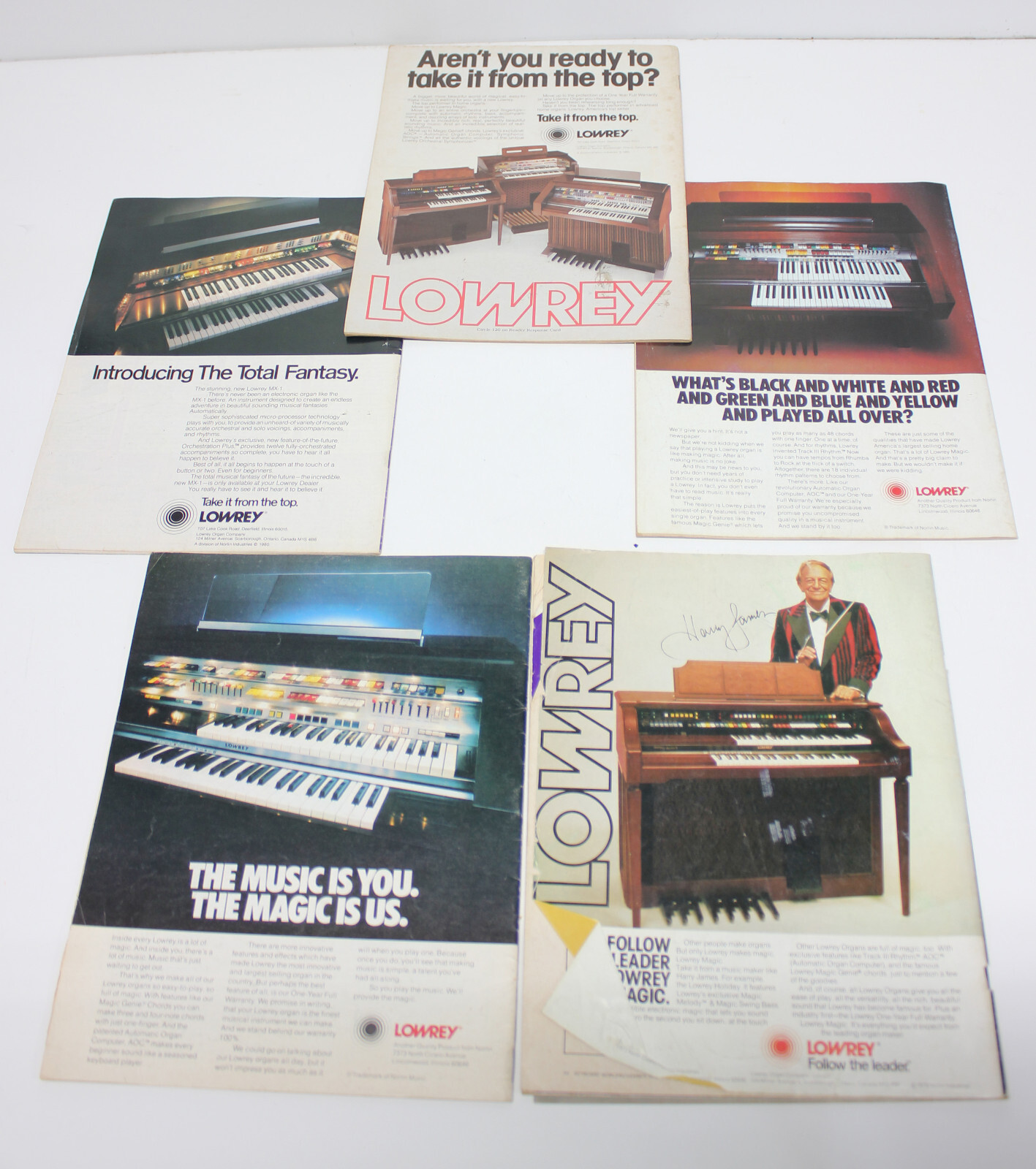 Lot of 5 Vintage Keyboard World Magazine 1970's Organ Synthesizer ...