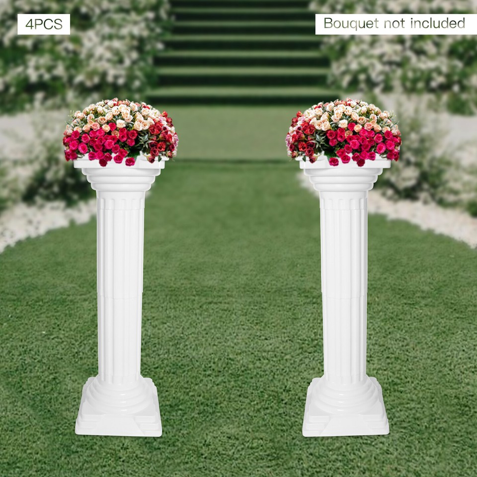 4pcs Roman Column For Wedding Landscaping Pillar Event Decorative ...