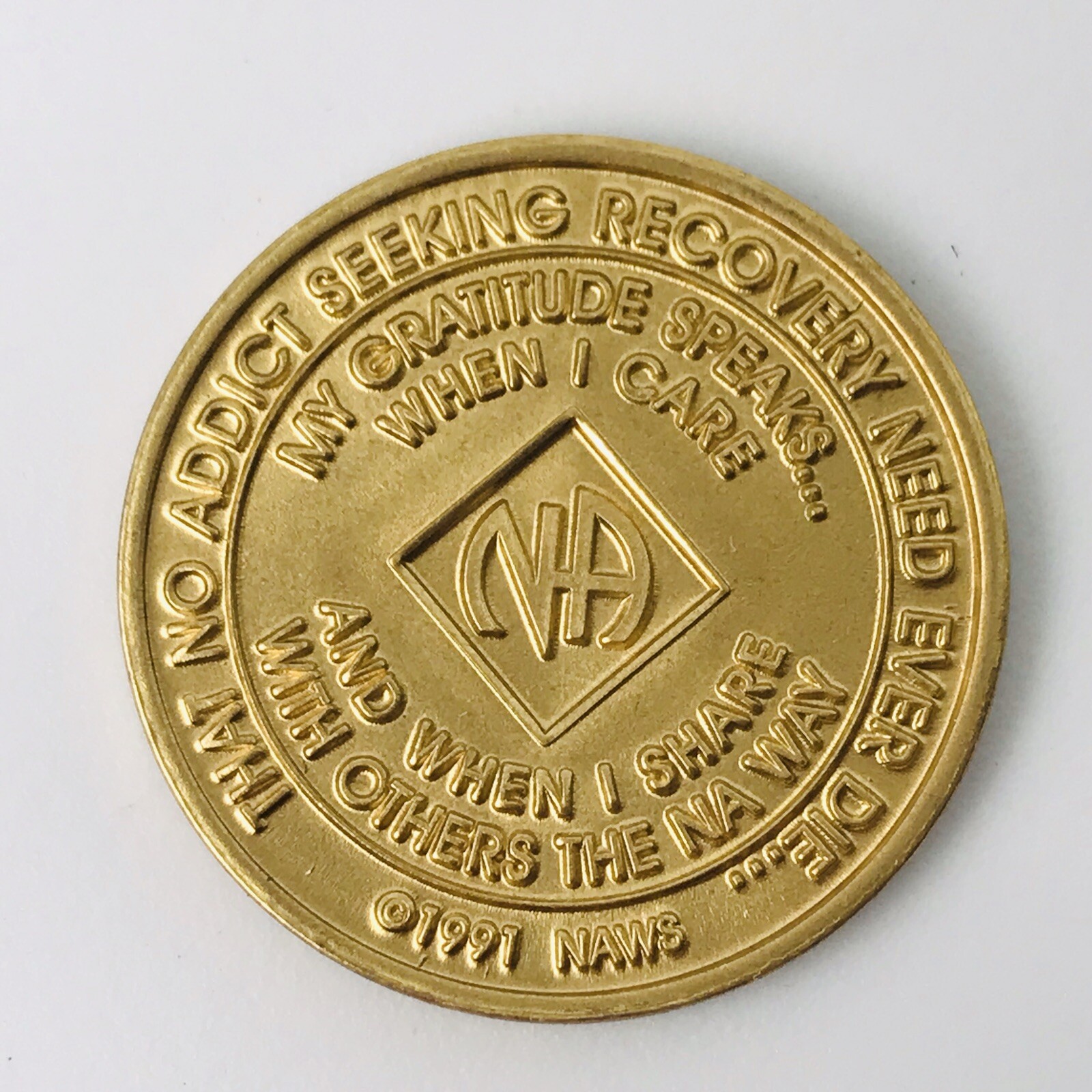 Narcotics Anonymous Eternity Medallion English NA Token | eBay