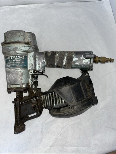WORKING Hitachi NV45AB Coil Roofing Nailer Nail Gun Used W/ Partial ...