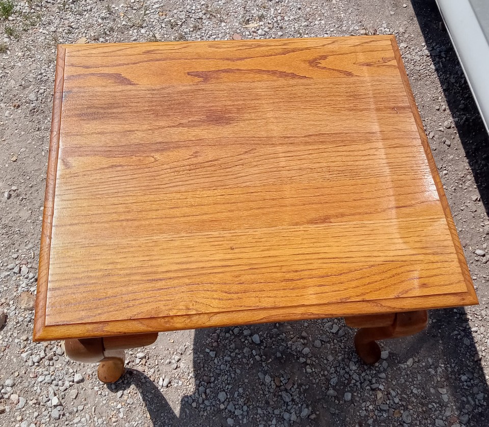 Mid Century Solid Oak End Table / Side Table by Broyhill (ET489) | eBay