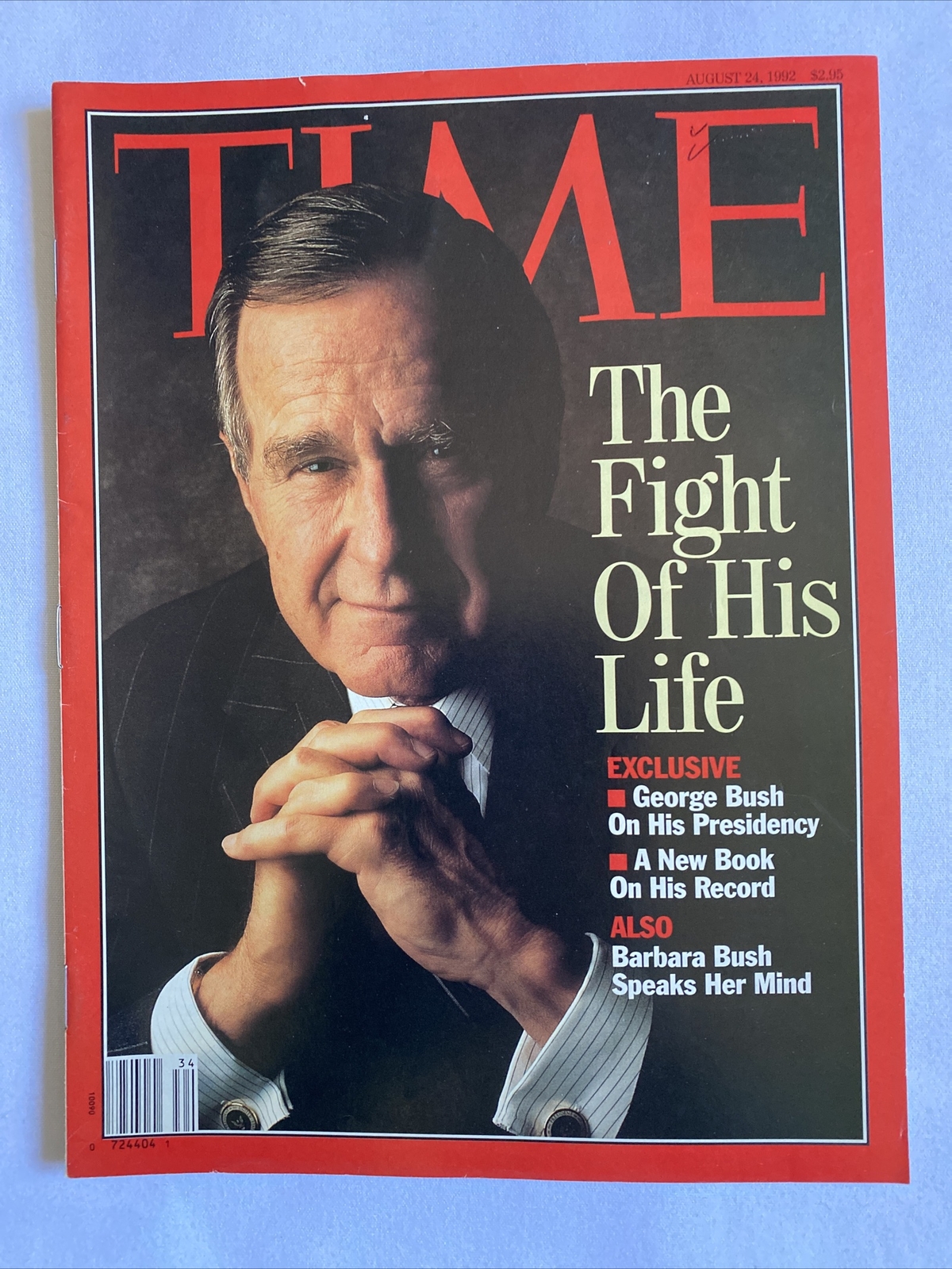 1992 August 24 Time Magazine George Bush Faces Tough Competition (MH385 ...
