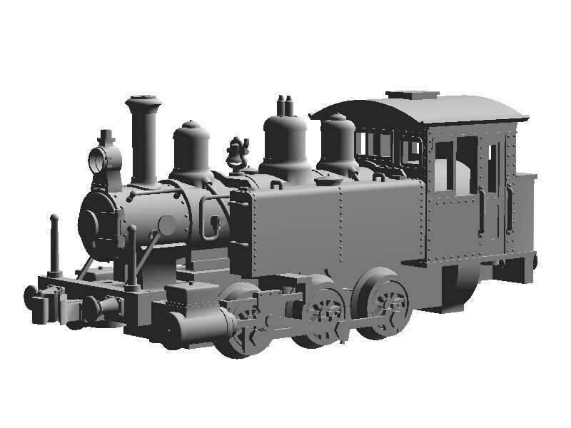 N Gauge Baldwin Steam Locomotive Meiji-Mura #9 Kit TMW 0-6-0 Toma Model ...
