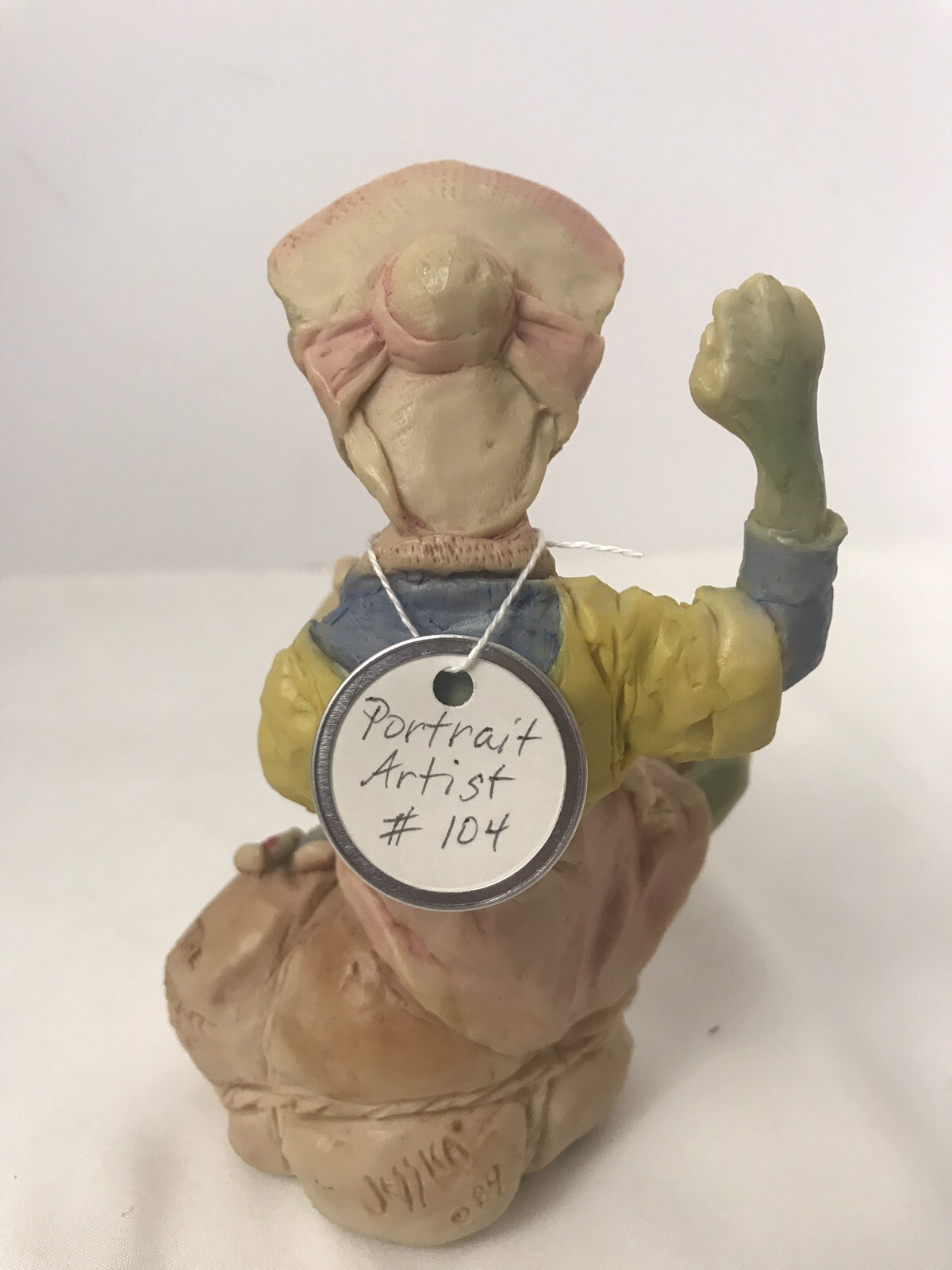 Vtg Tillie The Homeless Frog Figurine Portrait Artist Jessica DeStefano ...