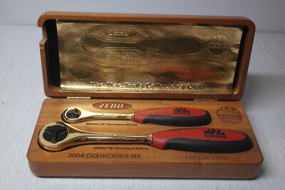 2004 MAC TOOL 24K GOLD PLATED 3/8 AND 1/4 DR. ZERO TURN RATCHET SET | eBay