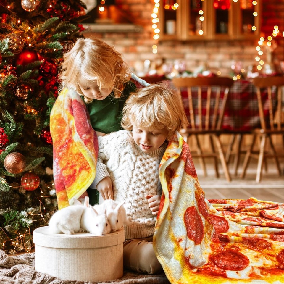moonysweet Pizza Blanket for Adult and Kids Novelty Food Adult Size ...
