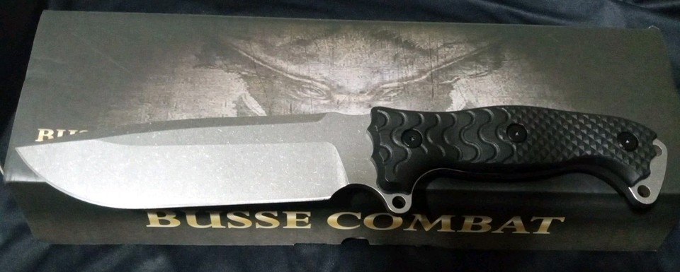 Busse Combat NMSFNO. Black G-10 Handle DC53 Blade Razor Sharp ...