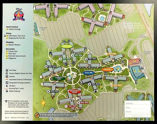 NEW Walt Disney World All Star Music Resort + 4 Theme Park Guide Maps ...