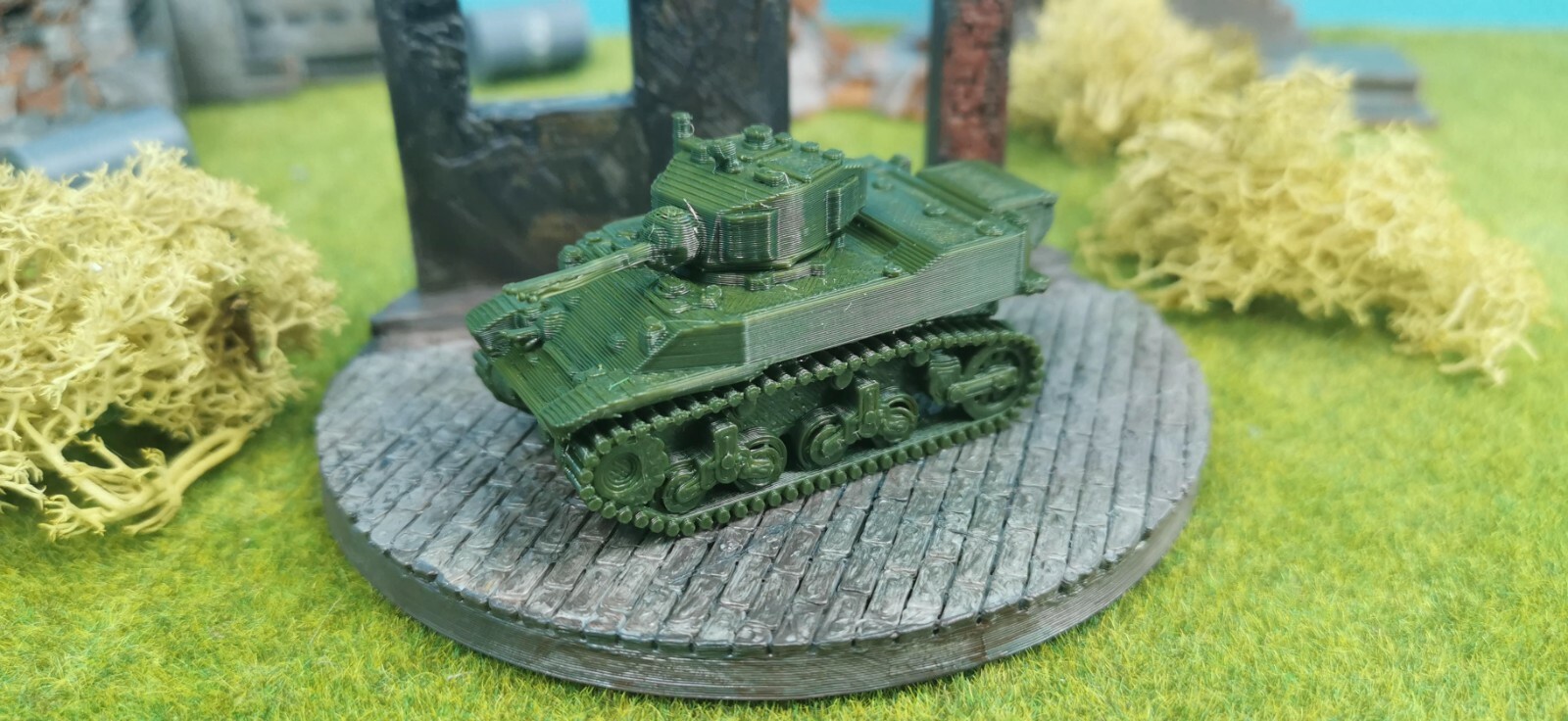 M3 Stuart Tank Unpainted 3D Print US Small Tank Model Kit 1:87 1:72 | eBay