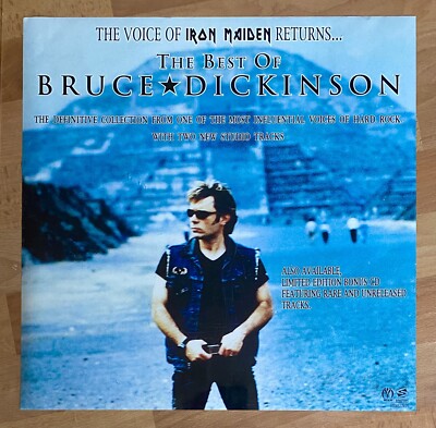 Best Of Bruce Dickinson Promo Record Store Poster (16 X 16) (2001) Iron ...