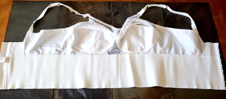 46D Vintage Lasting Comfort Full Coverage Wireless Longline Bullet Bra ...