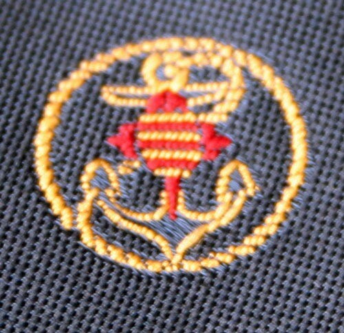 Vintage HARVIE & HUDSON Embroidered Anchor Tie 70s - Gem