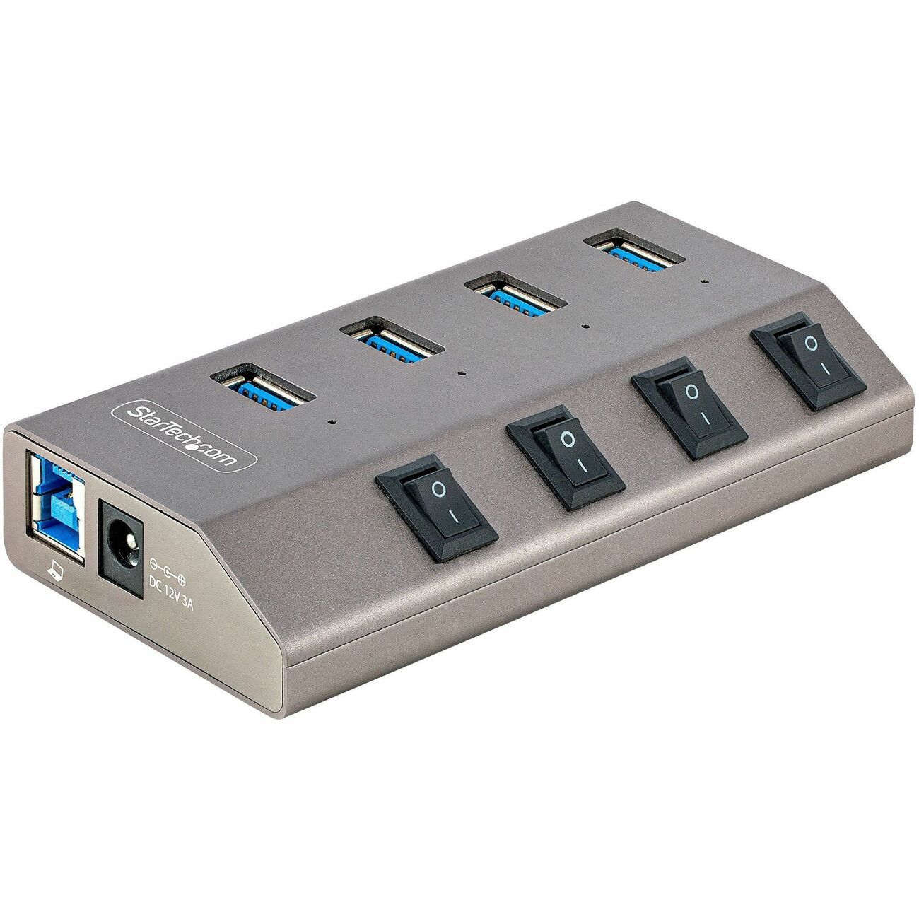 StarTech.com 4-Port Self-Powered USB-C Hub with Individual On/Off ...