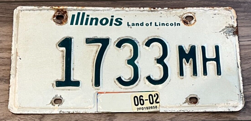 ILLINOIS, Motor Home License Plate # 1733 MH (Land of Lincoln) | eBay