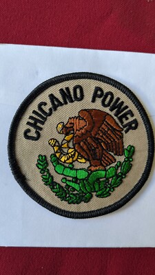 Chicano power Patch iron on embroidery for hats and jacket etc 3 inch ...