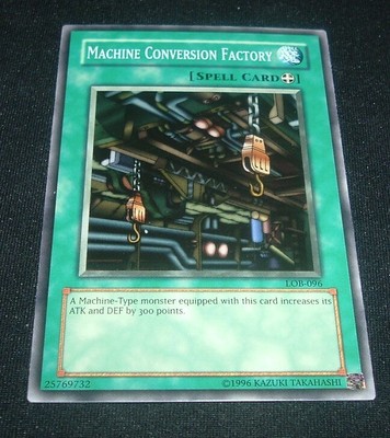 Yugioh Machine Conversion Factory LOB-096 NM/MINT Common Unlimited Toys ...