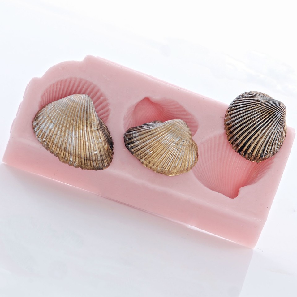 Silicone Sea Shell Mold Food Safe Mint Candy Fondant Mold Jewelry Mold ...