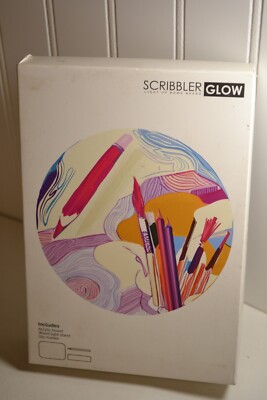 Scribbler Glow Light Up Memo Board Acrylic Board, Wood Light Stand, Glo ...