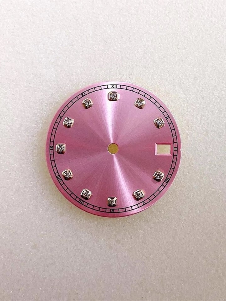 28.5mm Pure Metallic Simple Diamond Stone Watch Dial for NH35/36 | eBay