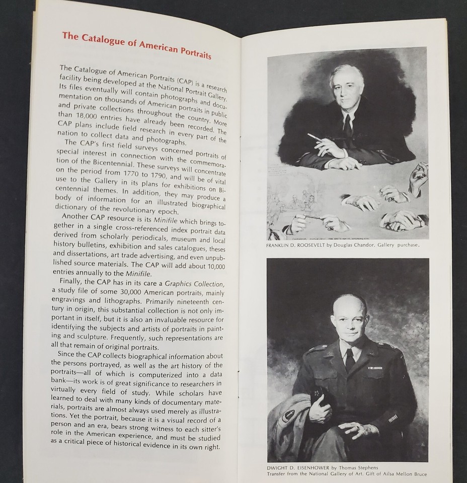 1971 Washington DC National Portrait Gallery Smithsonian Vintage Travel ...