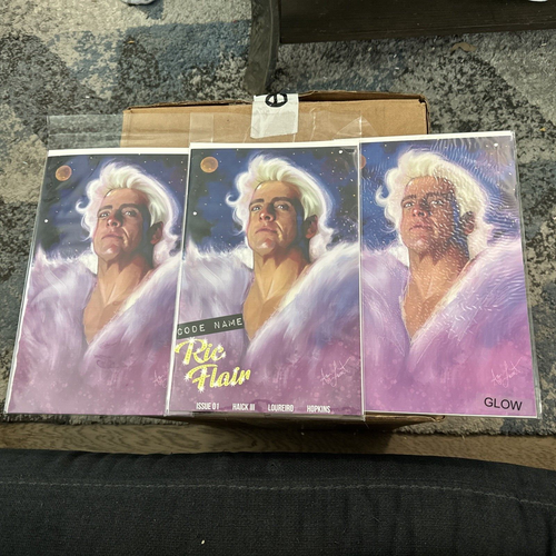 SET OF 3: Code Name Ric Flair #1 Glow in the Dark, Trade & Virgin ...