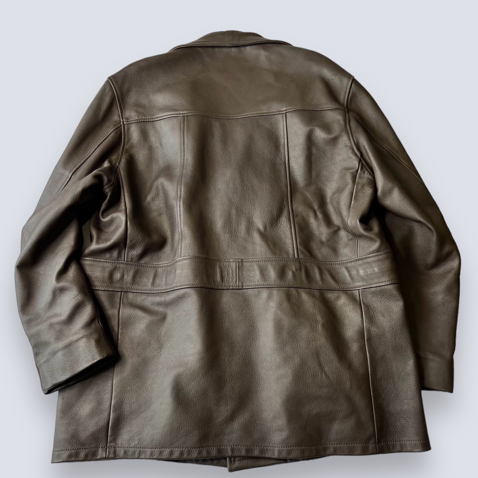 Mid Western Sport Togs Vintage Brown Deerskin Leather Jacket Mens 48 ...