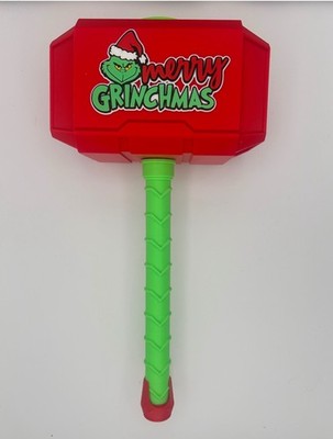 The Grinch Themed Mjolnir Thor's Hammer Christmas hammer | eBay