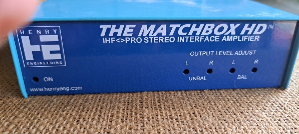 HENRY ENGINEERING MATCHBOX HD IHF Pro Stereo Interface Amplifier/Gain ...