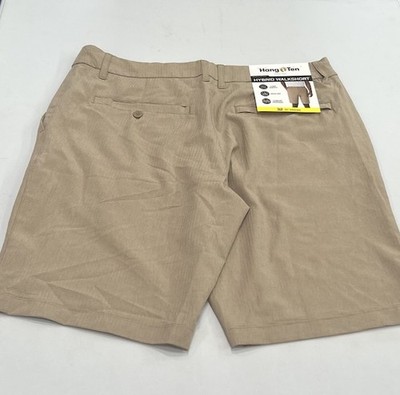Hang Ten Men's Regular Fit Hybrid Walk Short, Tan, Size 32 | eBay