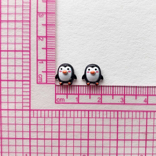 50Pcs New Cute Mini Cartoon Penguin Resin Figurine Crafts Flatback ...