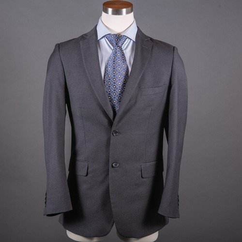 Giorgio Fiorelli Mens Jacket 38L Blazer Gray Two Button Sport Coat ...
