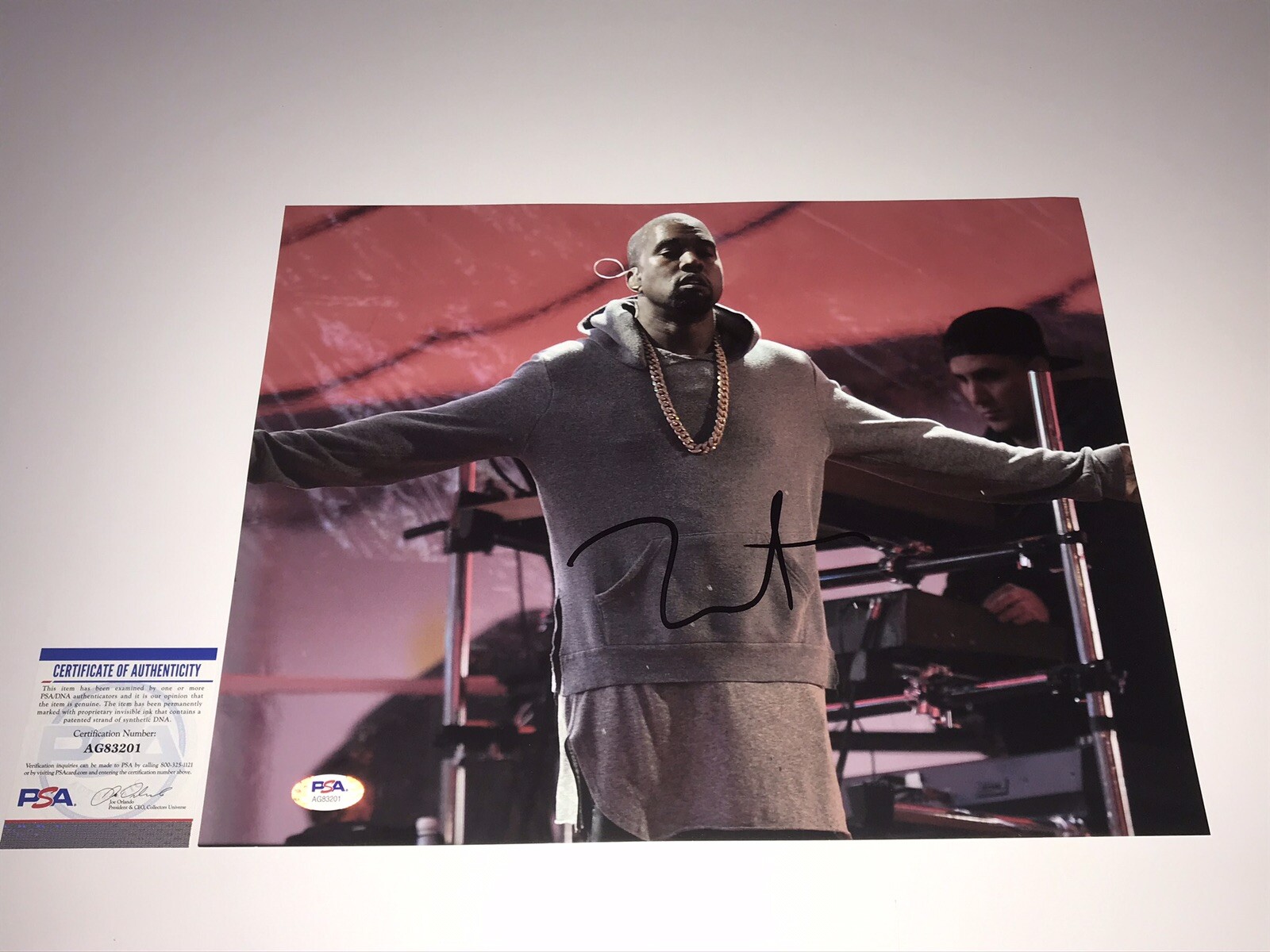 Kanye West Autographed Hand Signed 11x14 Photo PSA DNA Certified Rap ...