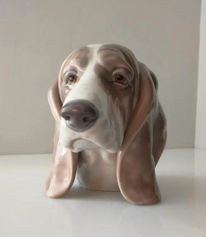 Beagle Dog Head by Juan Huerta attributed to LLadro, 1970s | eBay