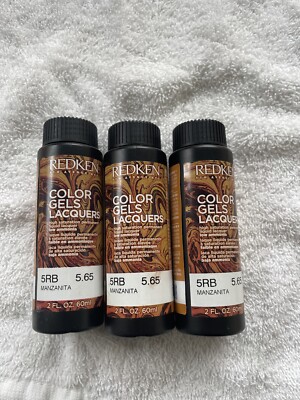 Redken Color Gels Lacquers 5RB Haircolor 3 Bottles | eBay