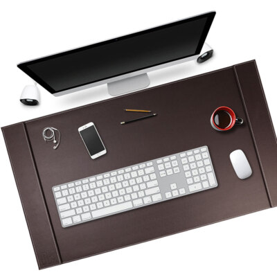 Large Leather Home Office Executive Desk Blotter Protector Mouse Pad ...