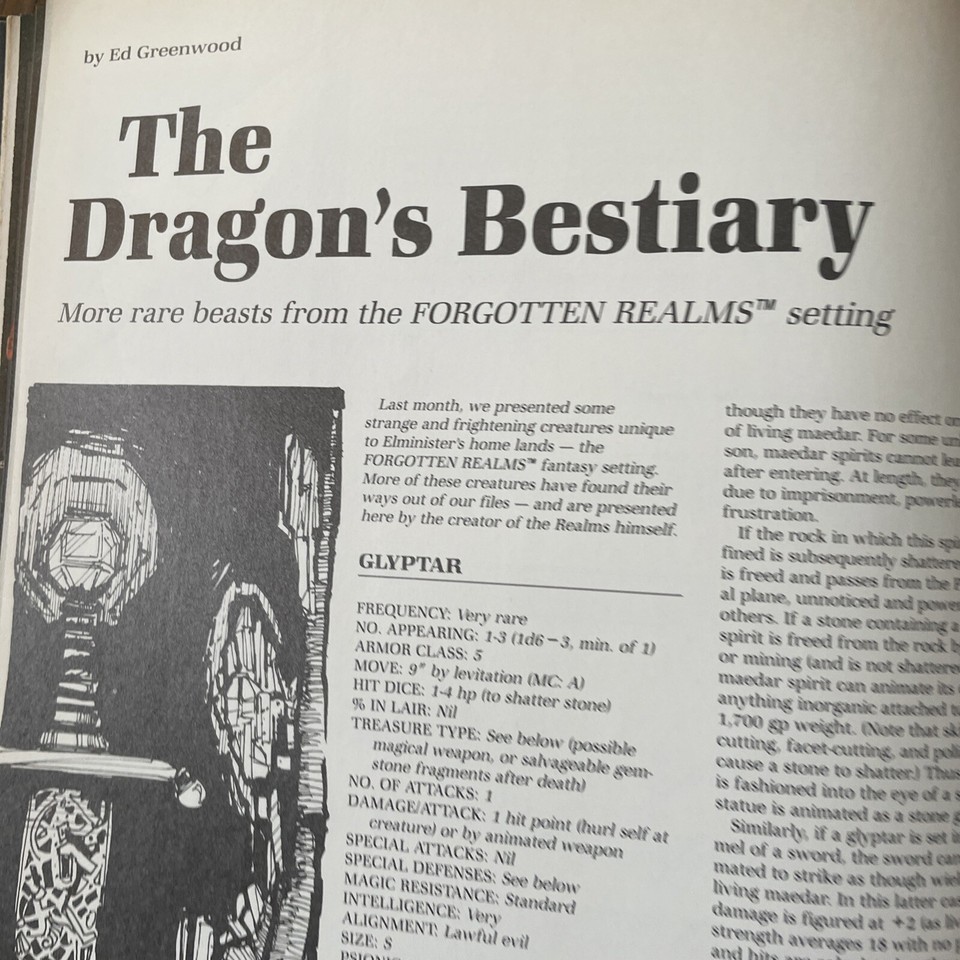 Dragon Magazine Issue 140 - December 1988 - TSR D&D RPG Gods Clerics ...
