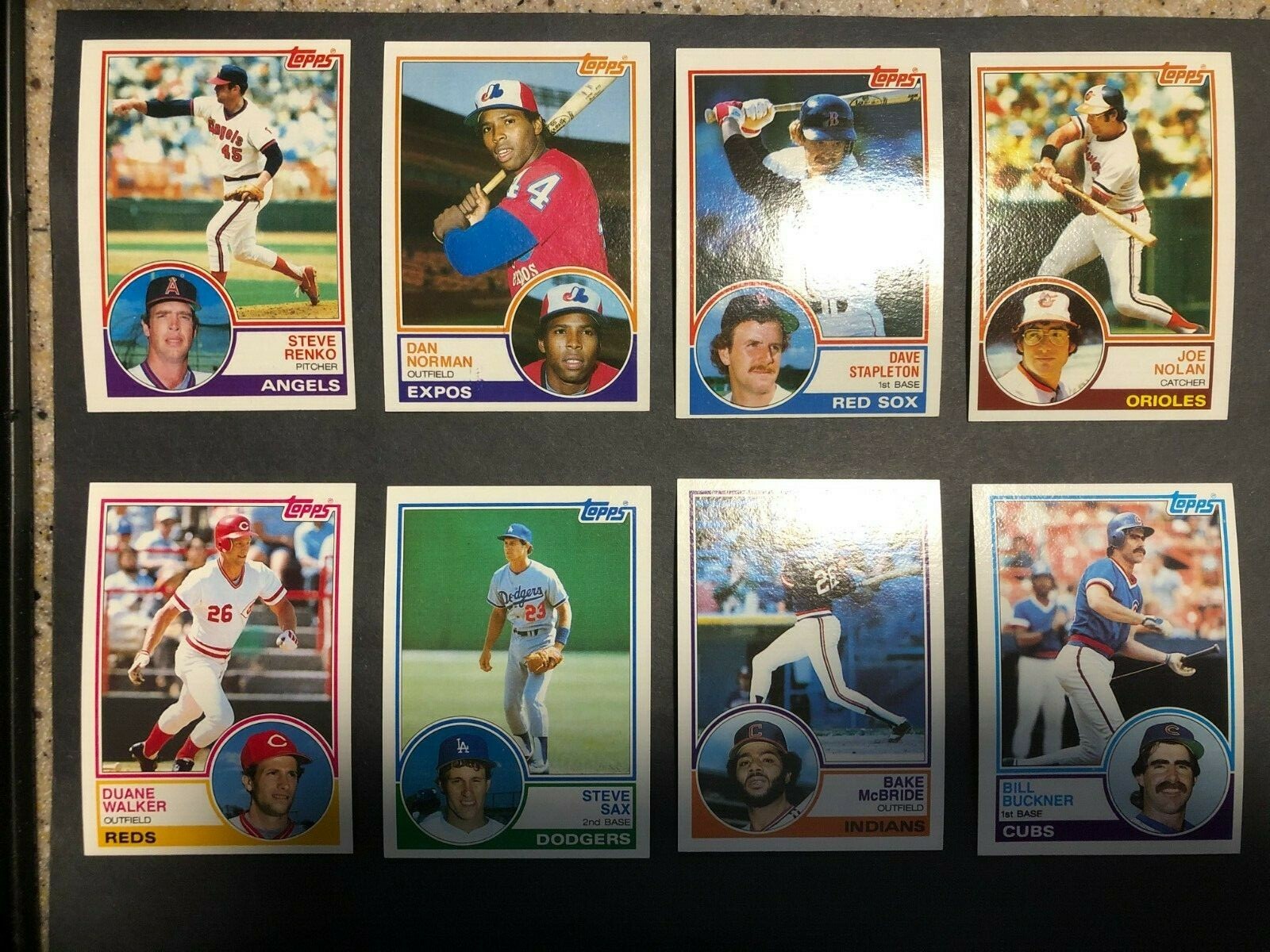 1983 TOPPS BASEBALL CARDS YOU CHOOSE 1-250 MLB CARD FREE SHIPPING ...